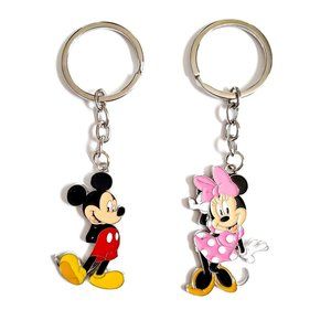 Disney | Accessories | Disney Mickey Mouse And Minnie Mouse Keychain ...